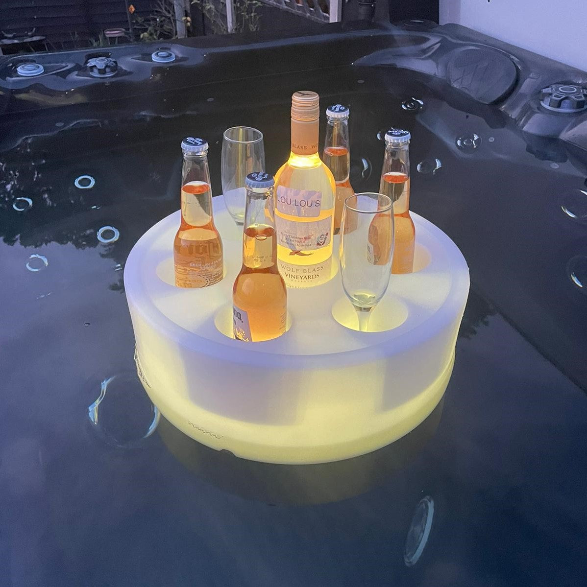 INSPIRE Hot tub LED floating spa bar | The Wellness Co.