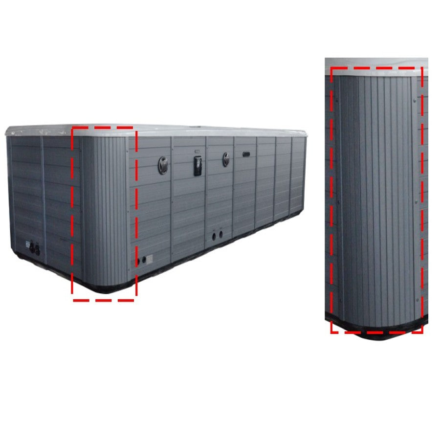 Corner Panel for Apollo Swim Spa - 5800 x 2200 - Grey | The Wellness Co.